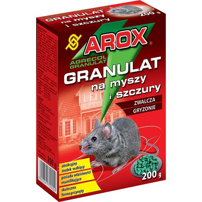 Arox granulat na myszy i szczury 200g - MaxDrogeria.pl