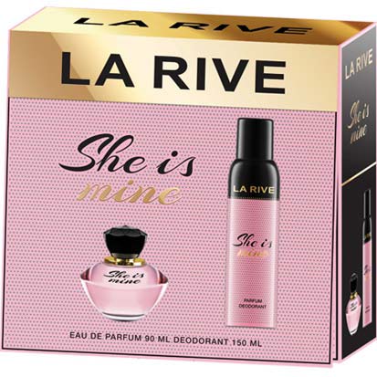 La Rive Zestaw She Is Mine woda perfumowana 90ml + dezodorant 150ml ...