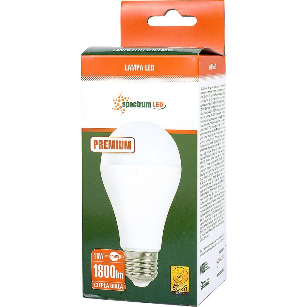 Spectrum LED żarówka GLS E27 18W - Max Drogeria.pl