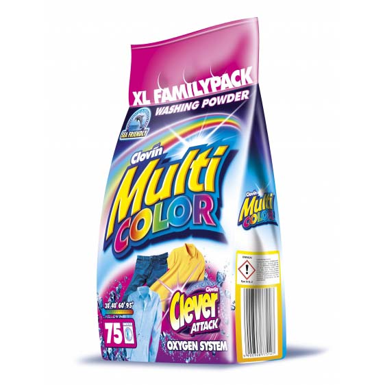 Clovin Multicolor proszek do prania 7,5kg folia - MaxDrogeria.pl