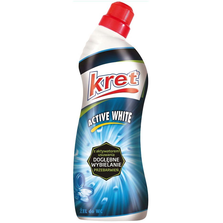 Kret wc żel do toalet Activ White 750ml - Max Drogeria.pl