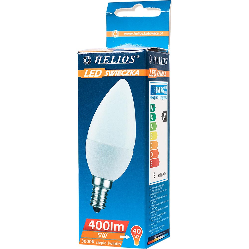 Helios Led żarówka świecowa 230v 5w E14 Max Drogeria Pl