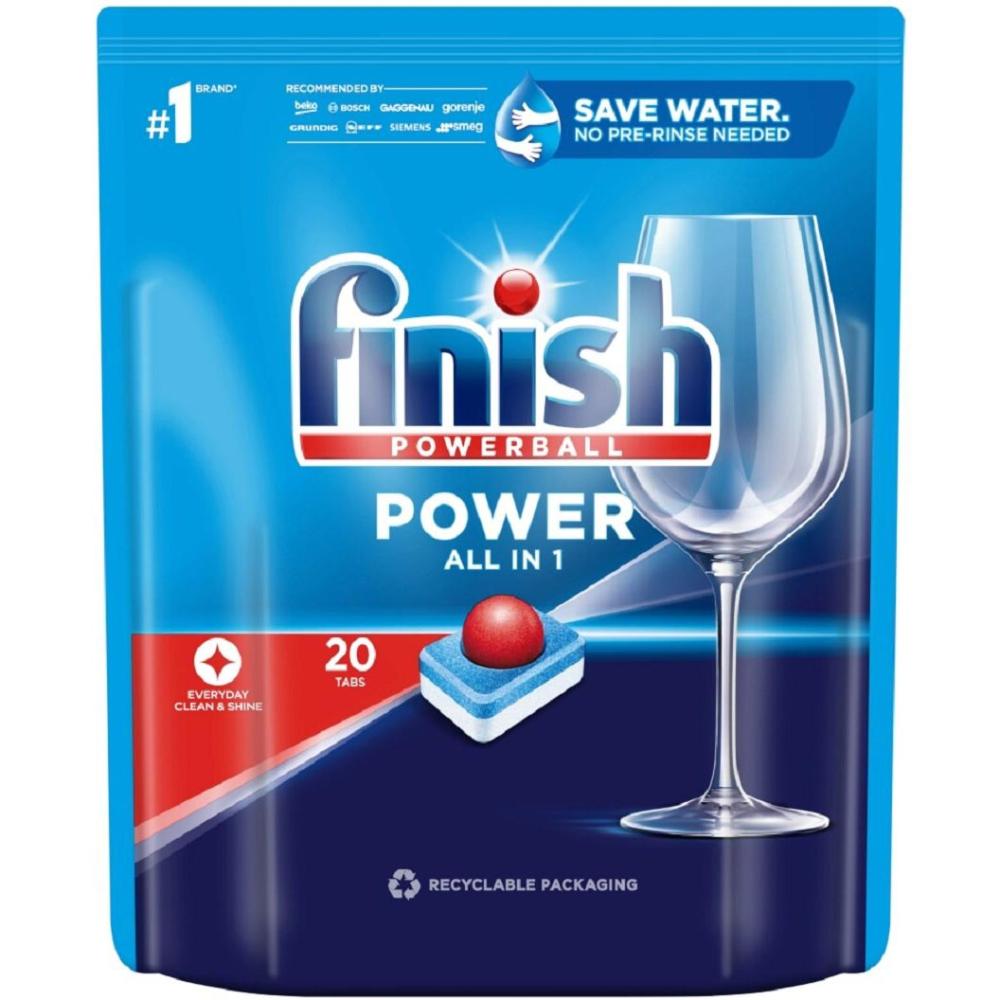 Finish Power All In 1 tabletki do zmywarek 20 sztuk Regular - Max ...