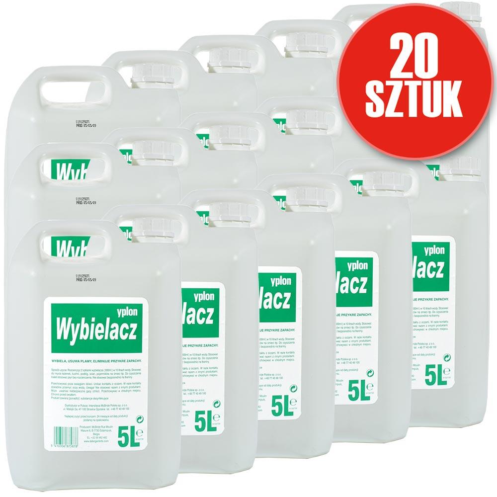 Yplon chlor wybielacz 5L antybakteryjny PAKIET 20 sztuk - Max Drogeria.pl