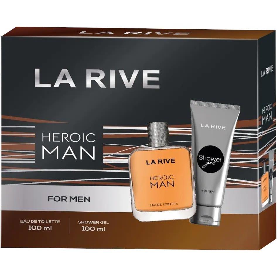 La Rive Heroic Man zestaw woda + żel pod prysznic - Max Drogeria.pl