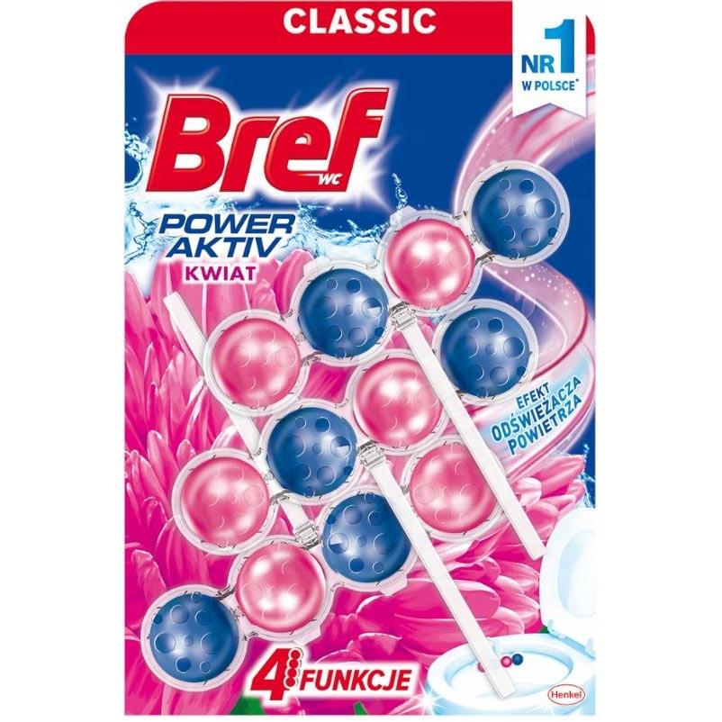 Bref Power Activ kulki do toalet kwiat 3x50g - MaxDrogeria.pl