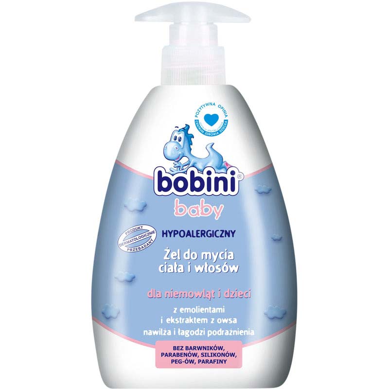 Bobini Baby żel do mycia ciała i włosów 400ml - Max Drogeria.pl