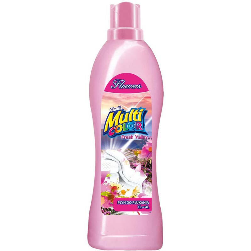 Clovin Multicolor płyn do płukania fresh valley flowers 1L - Max Drogeria.pl