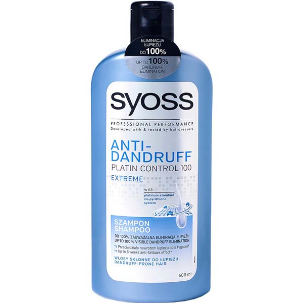 Syoss szampon Antidandruff Platin Control Extreme 500ml - Max Drogeria.pl
