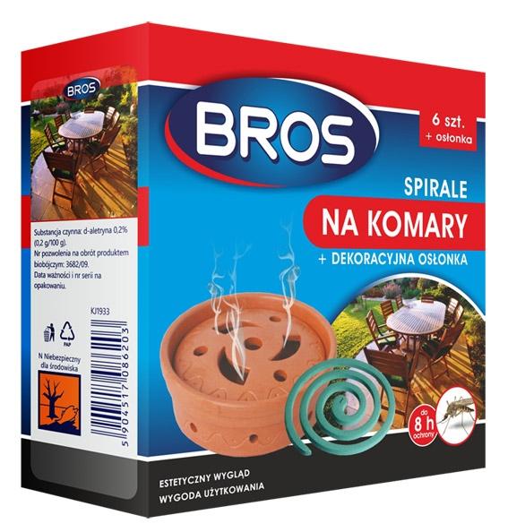 Bros spirale na komary 6 szt z osłonką - Max Drogeria.pl