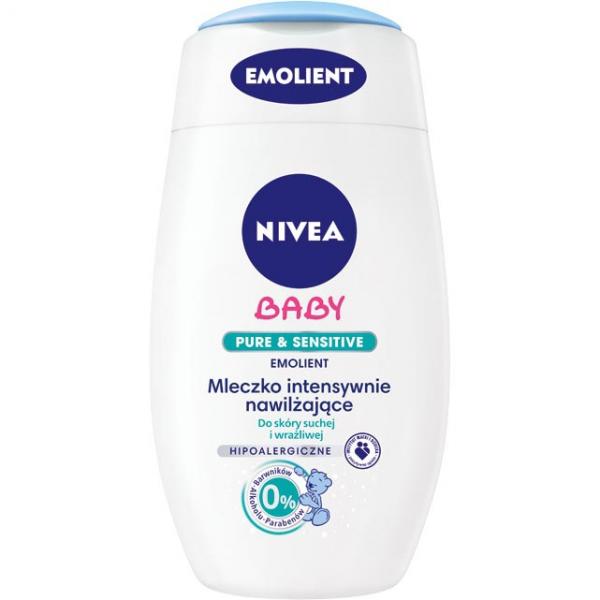 Nivea Baby Pure & Sensitive Mleczko intensywnie nawilżające 500ml - Max Drogeria.pl